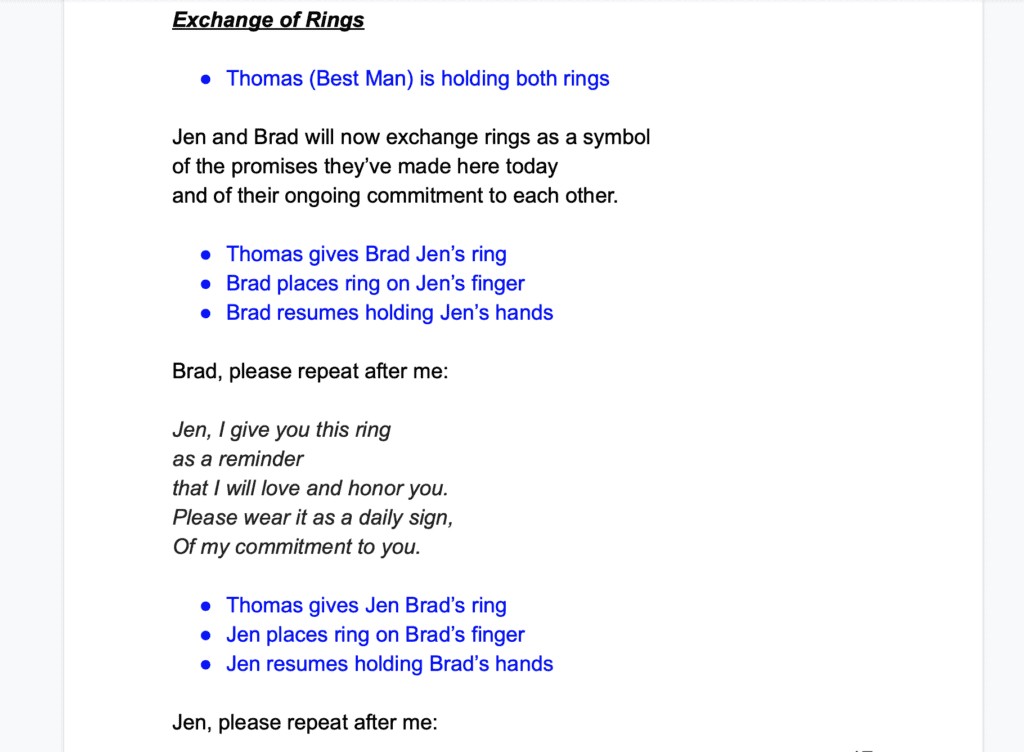 8 Steps for a Simple and Meaningful Wedding Ring Exchange ⋆ Unboring ...