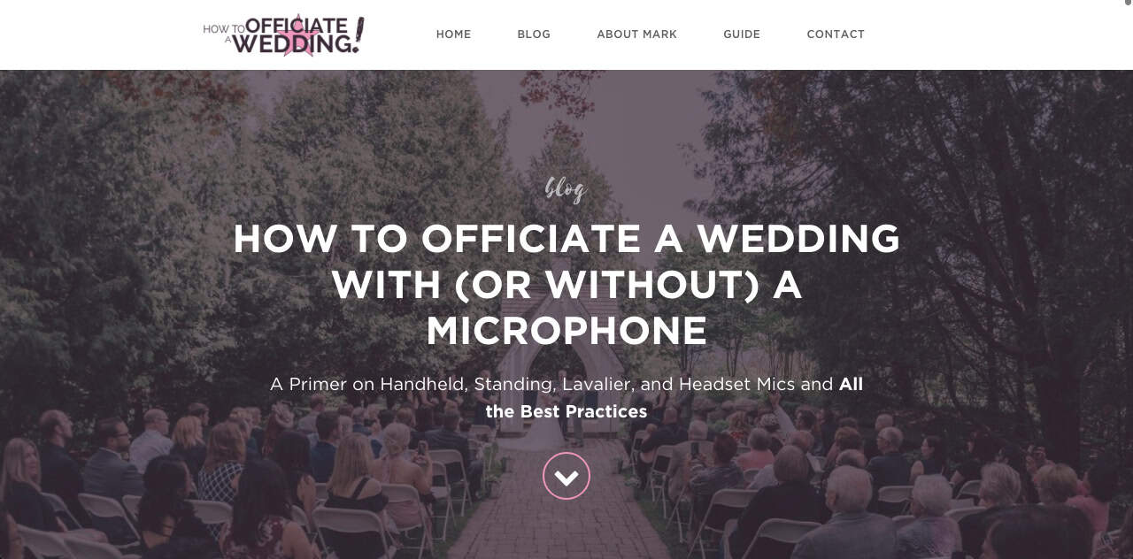 How to Officiate a Wedding with (or without) a Microphone