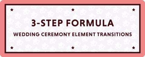 How To Transition From One Wedding Ceremony Element To The Next ⋆ ...