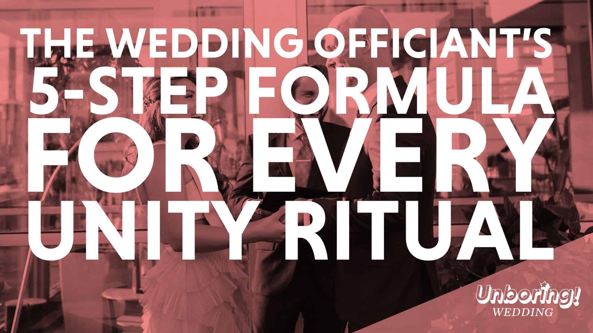 The Wedding Officiant's Formula for Every Unity Ritual ⋆ Unboring!Wedding